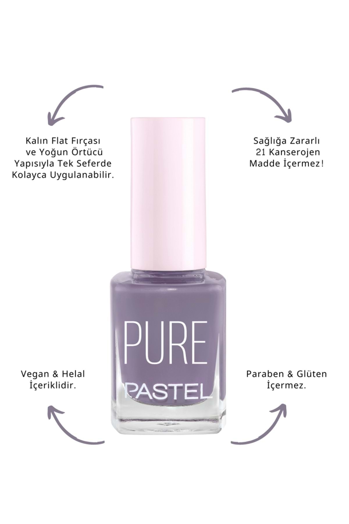 Pastel Oje Naıl Polish Pure No: 606Fiyatı, Yorumları - Trendyol