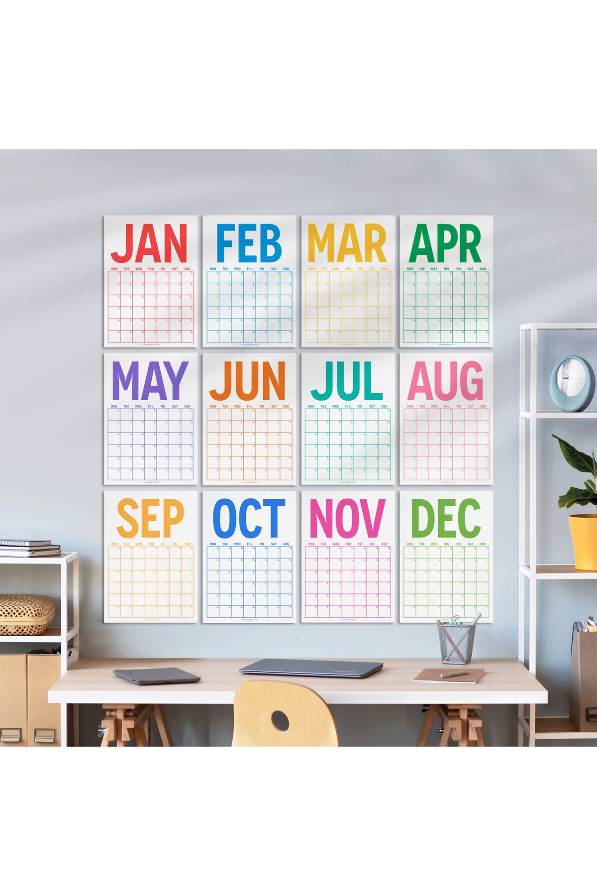 bi'aldım Zamansız Takvim, 12 Aylık Tarihsiz Takvim, Aylık Planlayıcı ...