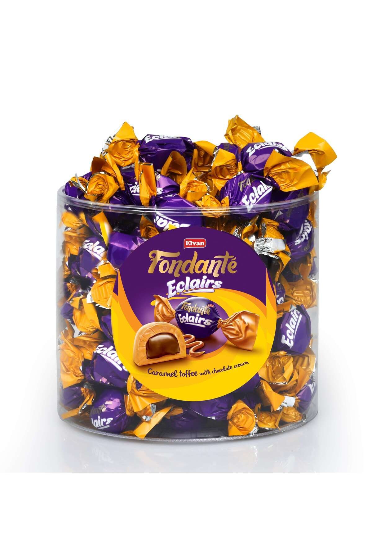 Fondante Eclairs Caramel Toffee 1000 Gr. 1 Silindir