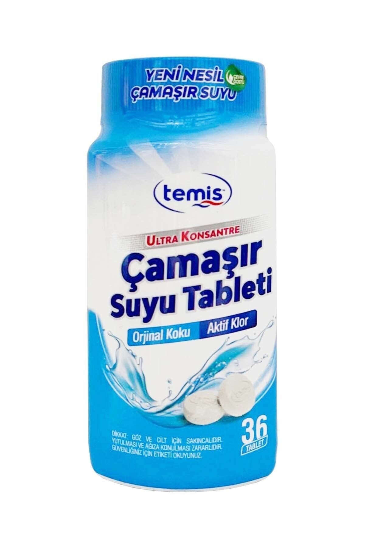 Temis Yeni Nesil Çamaşır Suyu Tableti & Fosfat İçermez (1 Paket = 36 ...