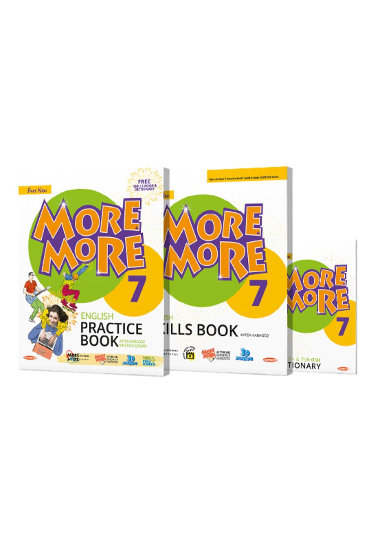Kurmay ELT 7. SINIF MORE & MORE PRACTICE BOOK (3'LÜ SET) / 9786057575920 - Fiyatı, Yorumları