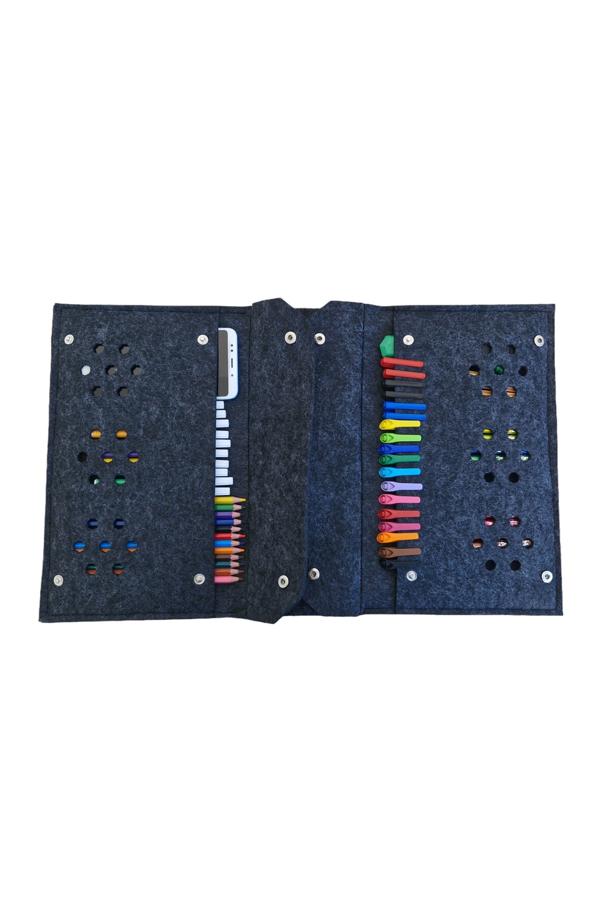 Next Craft Kalemlik Resim Çantası Doğal Keçe Tablet Defter Boya Seti ...