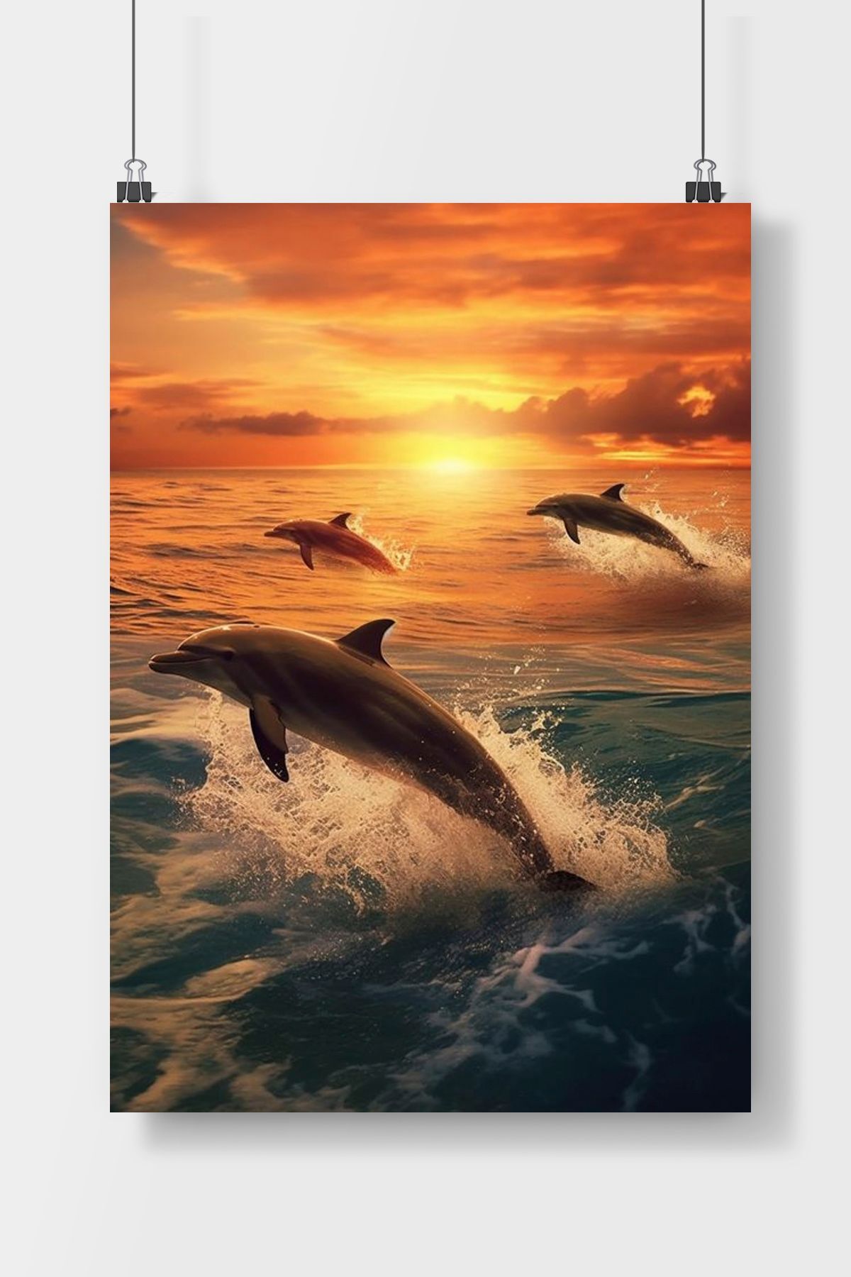 Luna Marissa Yunus Manzara Hayvan Poster Çerçevesiz Duvar Posteri ...