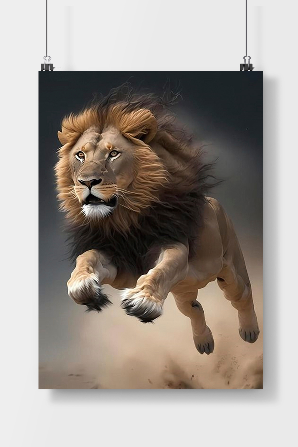 Luna Marissa Aslan Hayvan Poster Çerçevesiz Duvar Posteri - Fiyatı ...