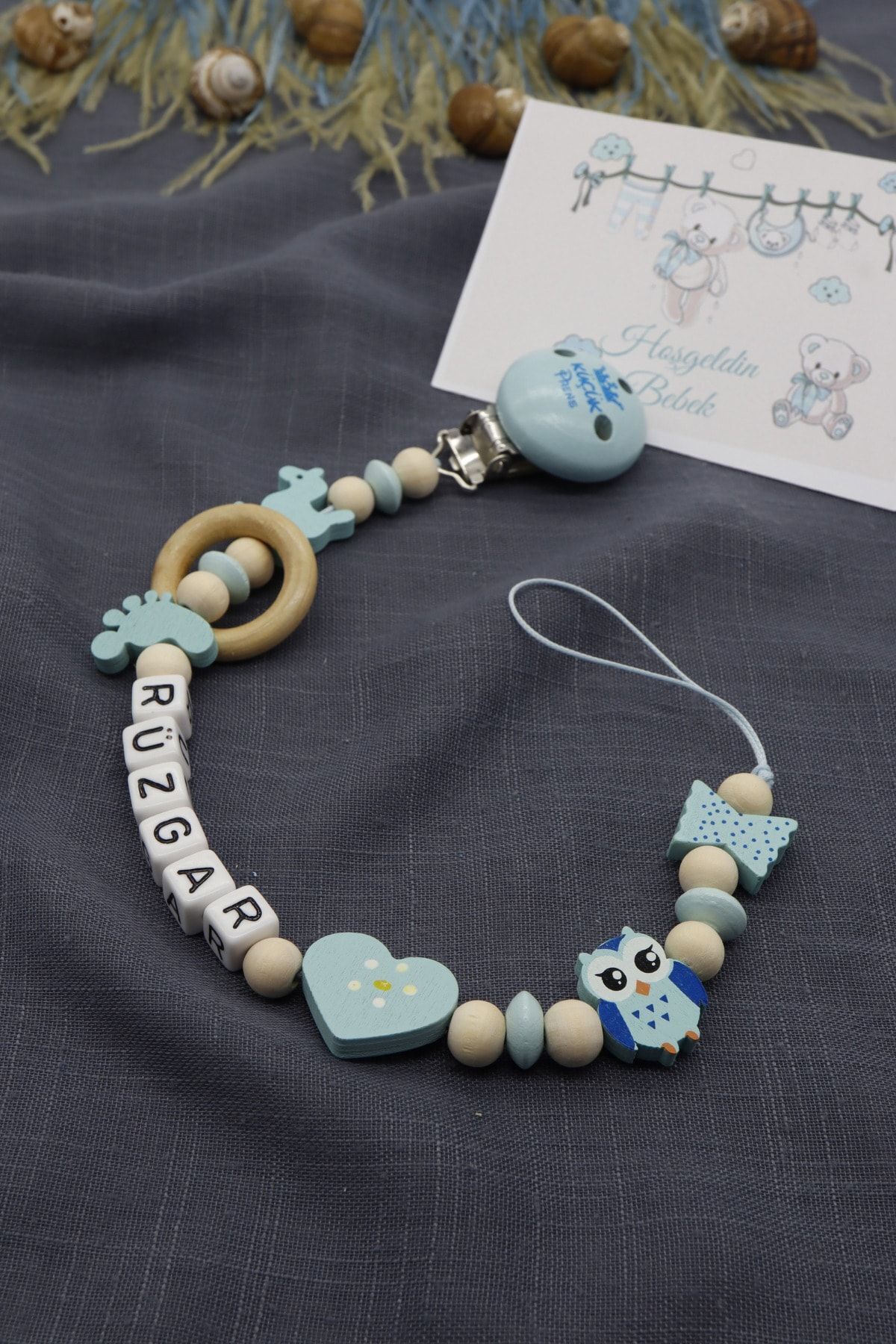 lilamtasarım Lilam Tasarım Su Yeşili Emzik Askısı - Fiyatı, Yorumları