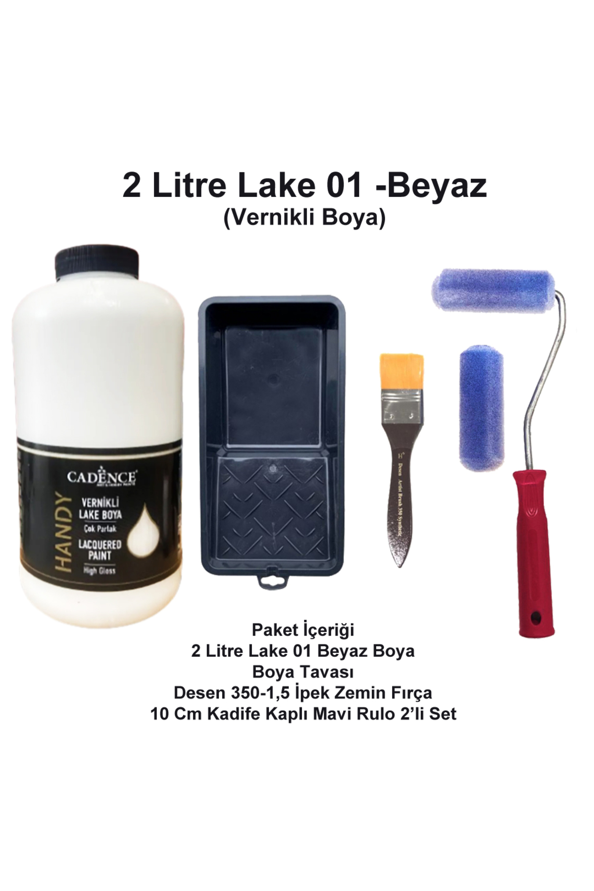 Cadence Boya 2 LİTRE HANDY LAKE 01 BEYAZ (KENDİNDEN VERNİKLİ)KADİFE ...
