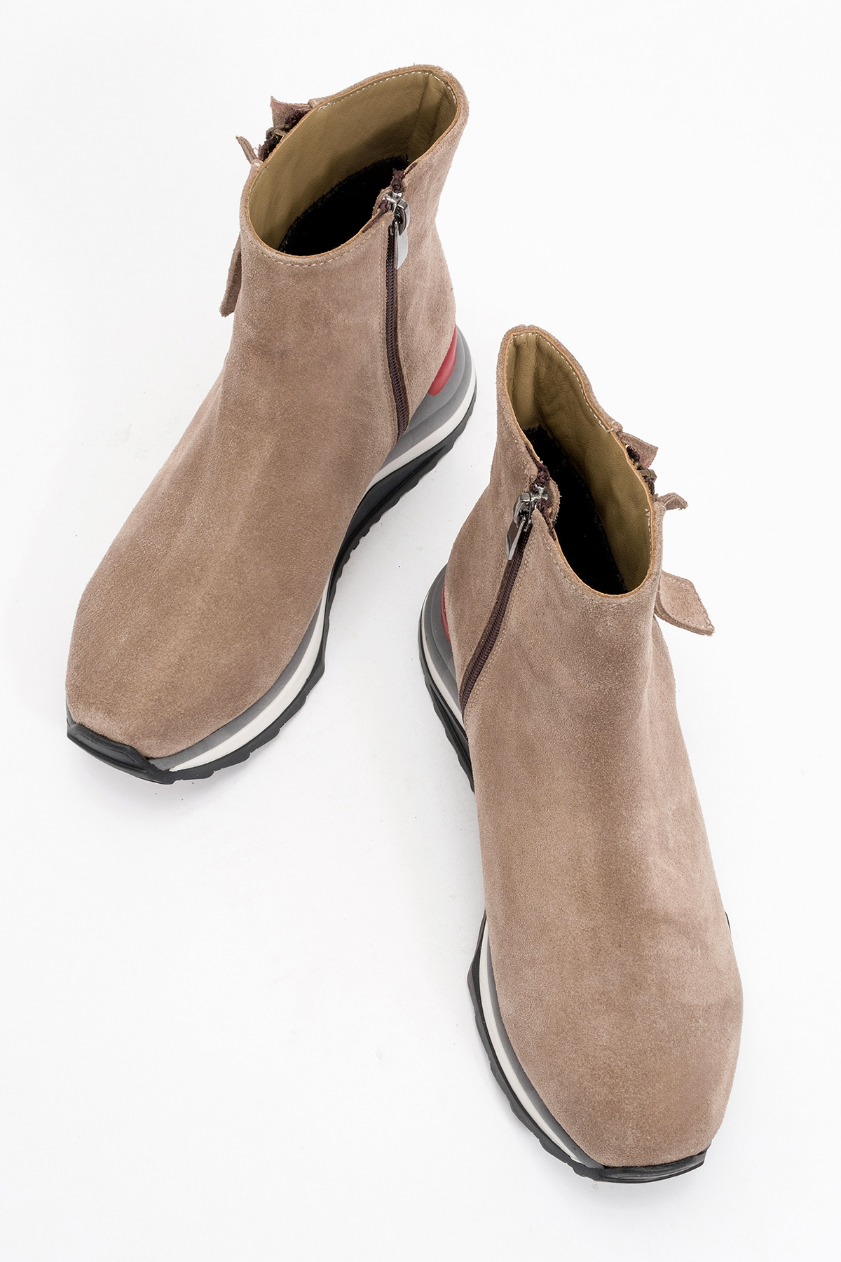 Zeynep Sıradağlı Γυναικείες αθλητικές μπότες Mink Suede Dante- Trendyol