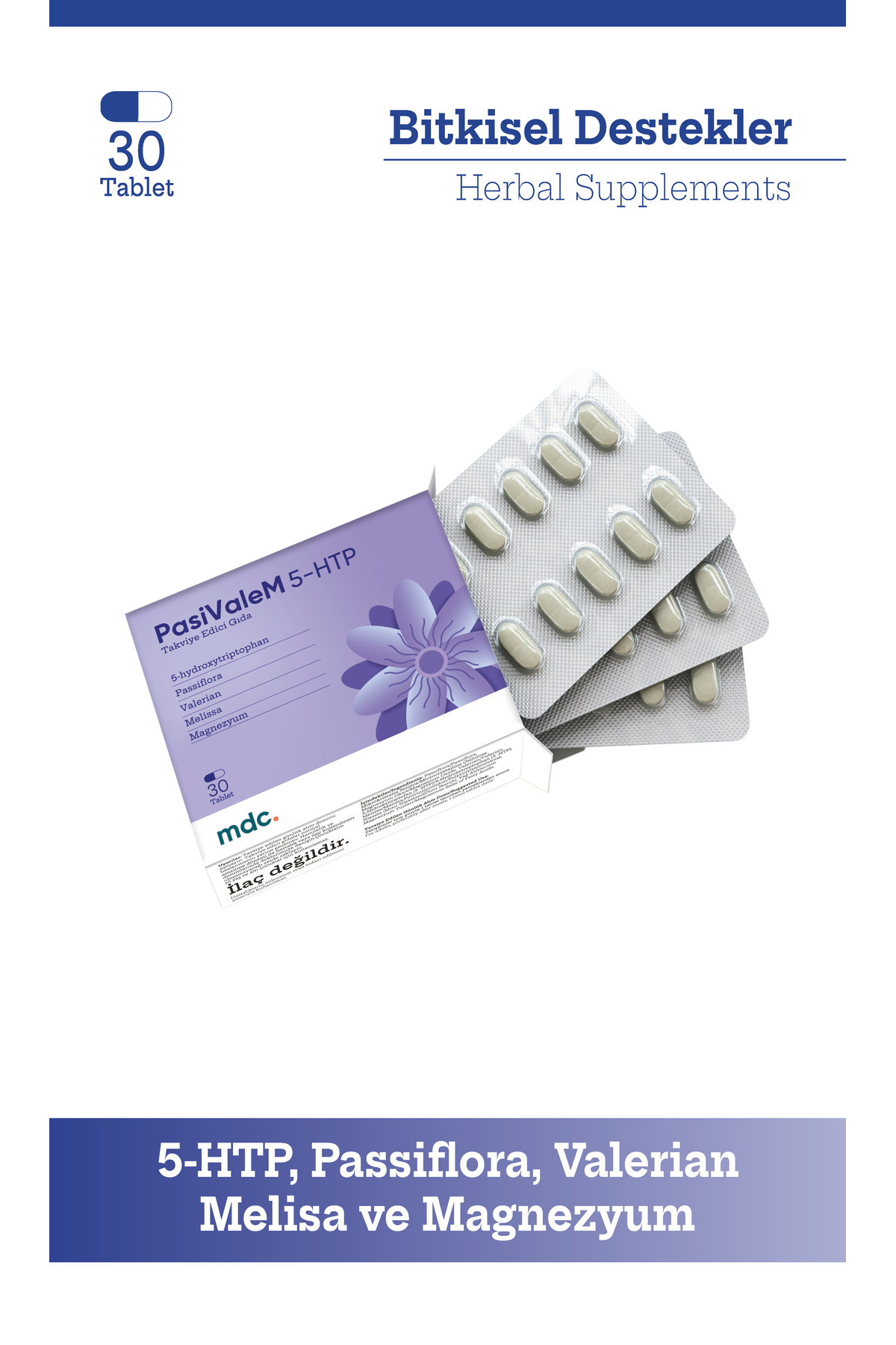 MDC Pasivalem 5 -HTP Takviye Edici Gıda 30 Tablet Fiyatı, Yorumları ...