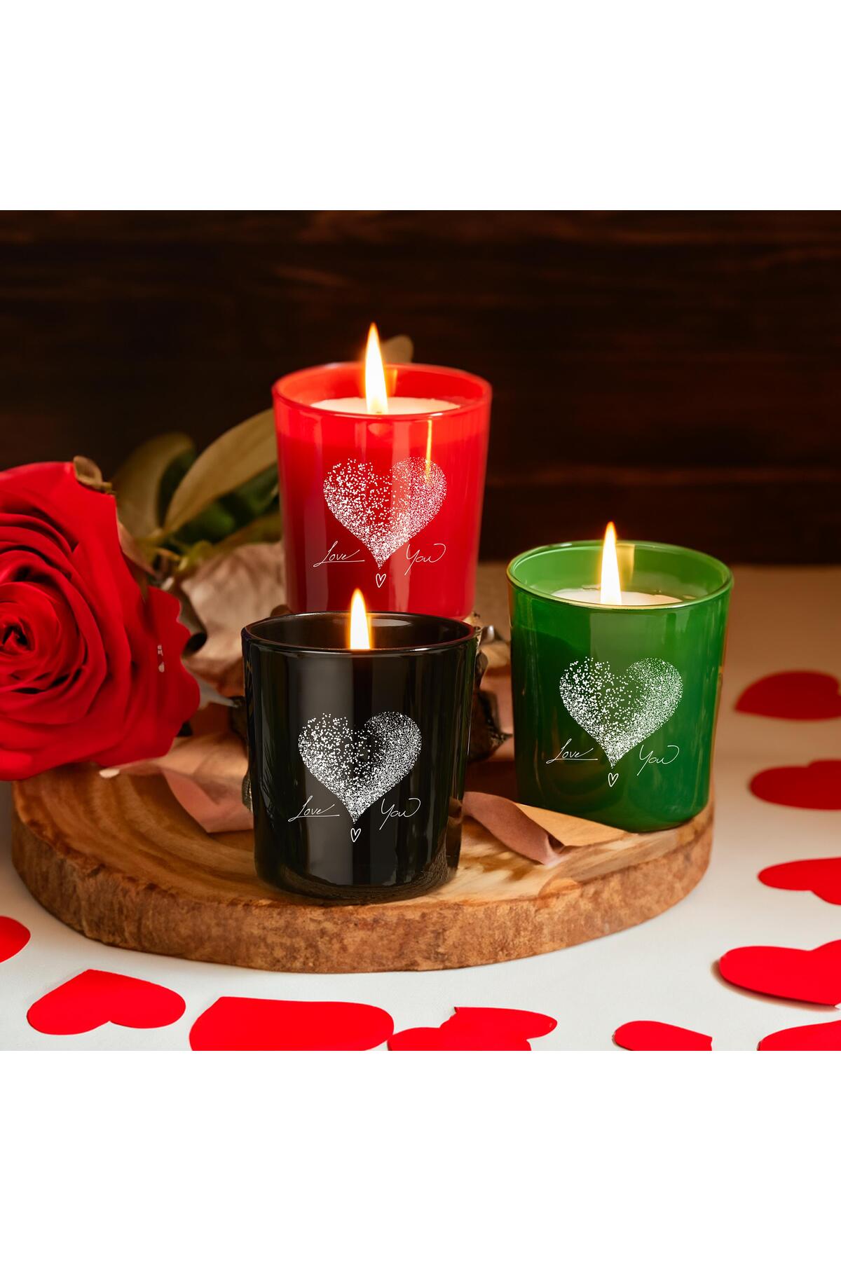 SELKA HOME 3lü Amor Cam Bardak Mum 110 Gr. Fiyatı, Yorumları - Trendyol