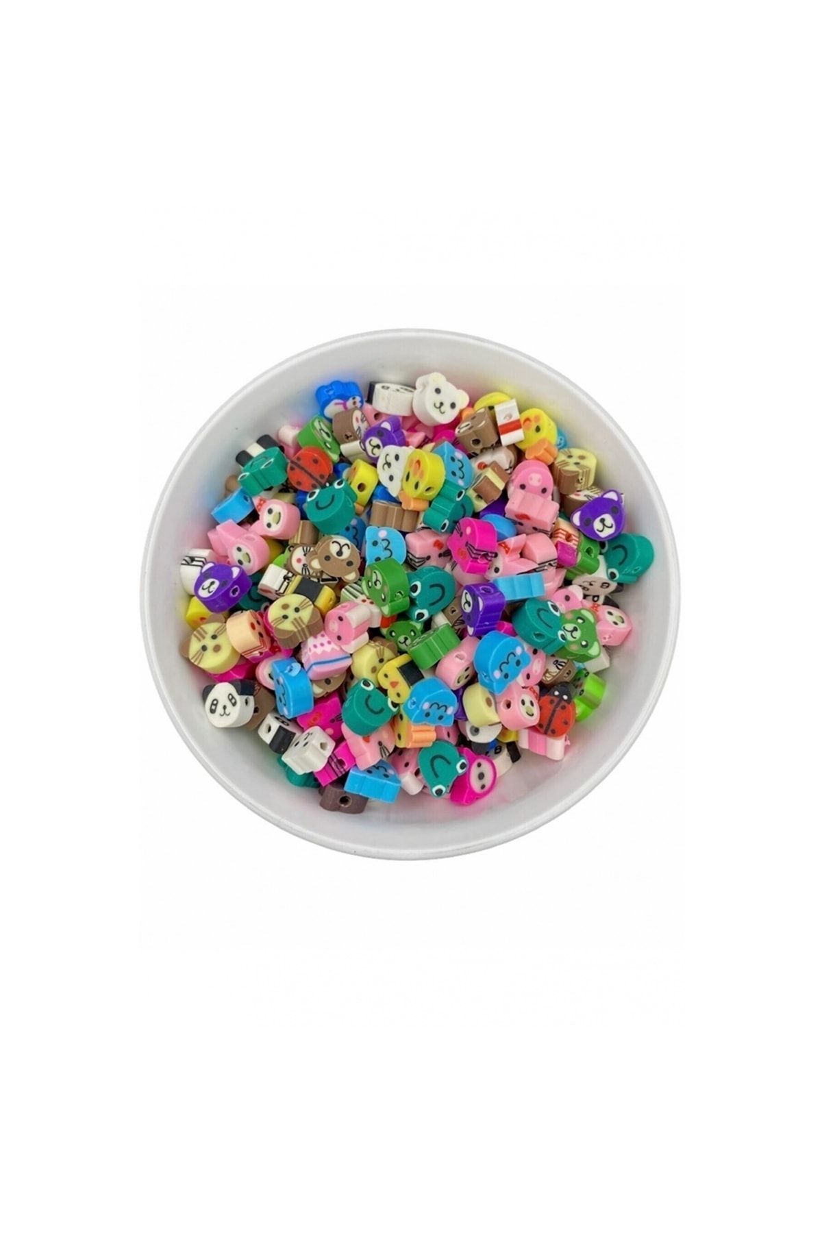 Zedhobi 50 Adet Polimer Kil Fimo Karışık Renkli Hayvan Figür Boncuk ...