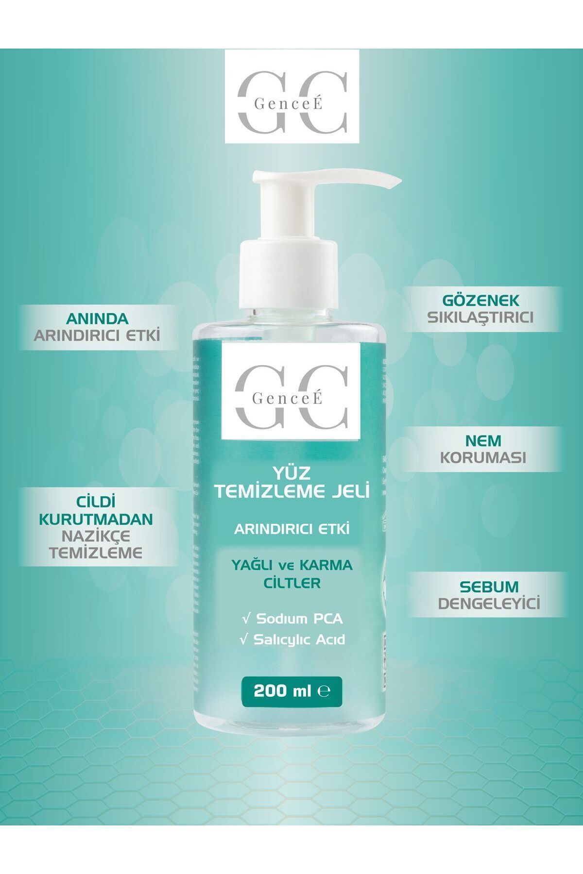 GenceE Yağlı Ve Karma Ciltler için Siyah Nokta, Akne ve Leke Karşıtı ...