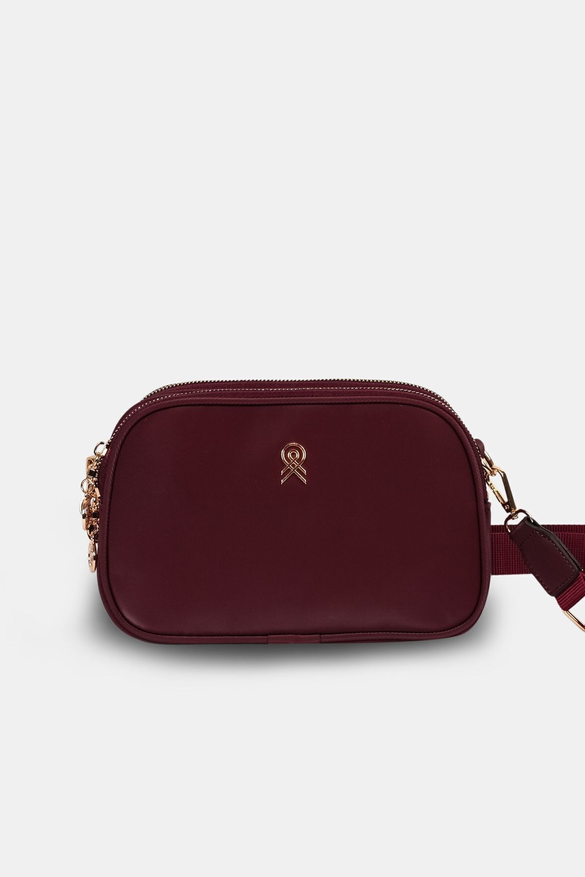 Les Crioch Kadın Bordo 3 Bölmeli Buzy Saten Deri Ayarlanabilir Kolon ...