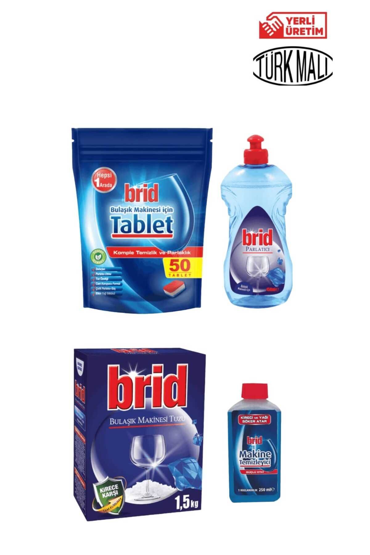 Brid BULAŞIK MAKİNESİ SETİ BRİD ( 50 Lİ TABLET+1,5 KG TUZ+PARTATICI ...