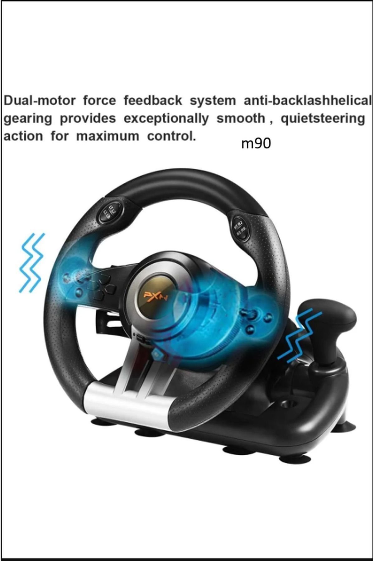 M90 V3 Pro PX Titreşimli Yarış Oyun Direksiyon Seti PS3, XBOX ONE, XBOX ...