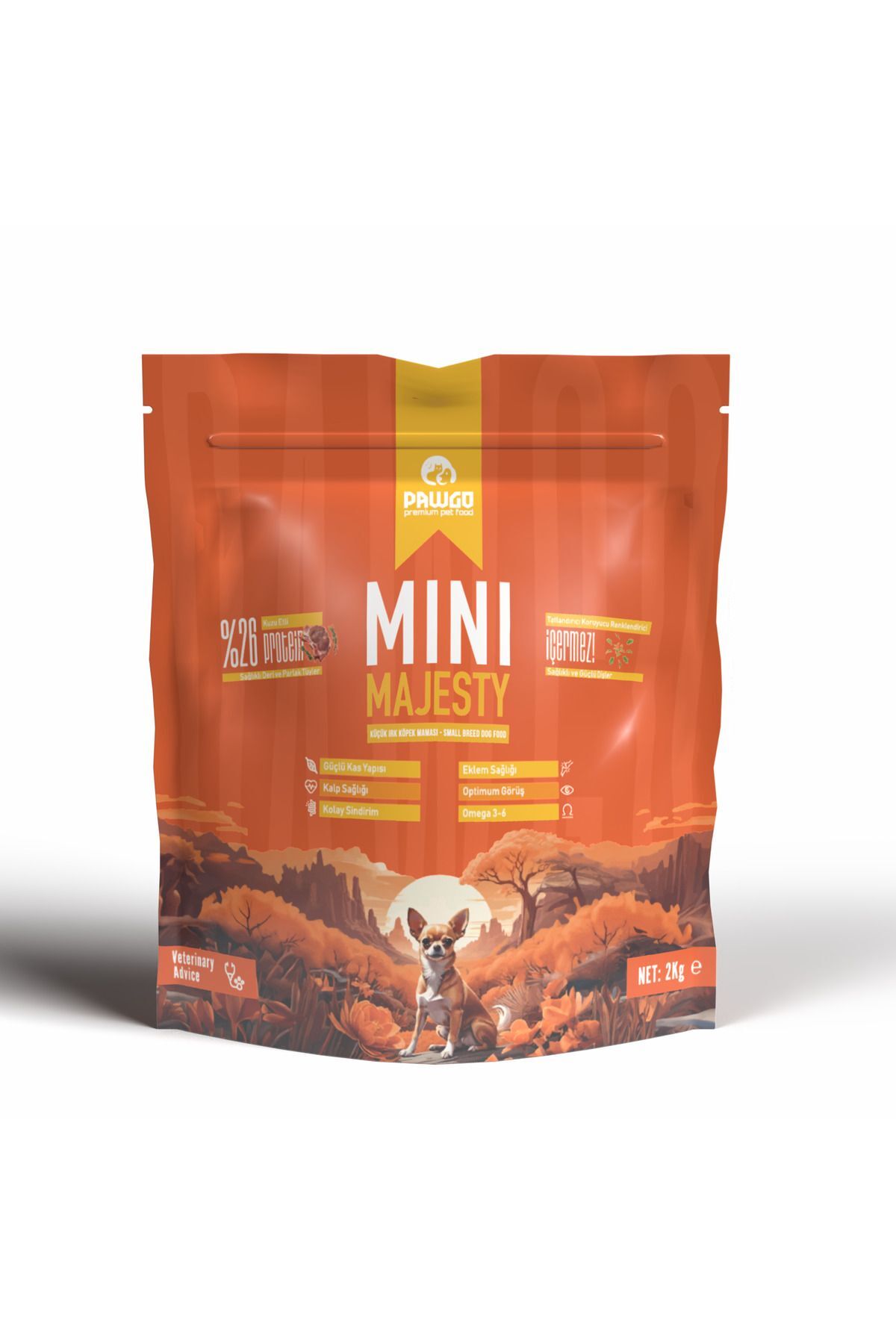 PAWGO Mini Majesty 2 Kg Küçük Irk Kuzu Etli Yetişkin Köpek Maması ...