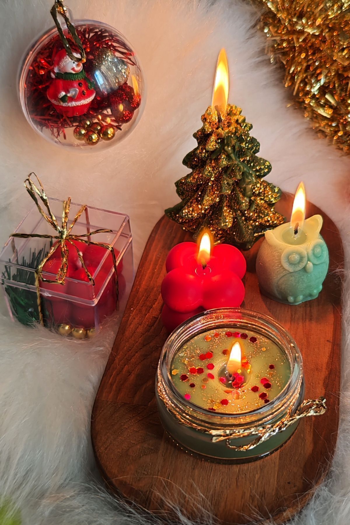 Nil Mum 4 Parça Hediyelik Yeni Yıl ( Noel ) Seti Fiyatı, Yorumları ...