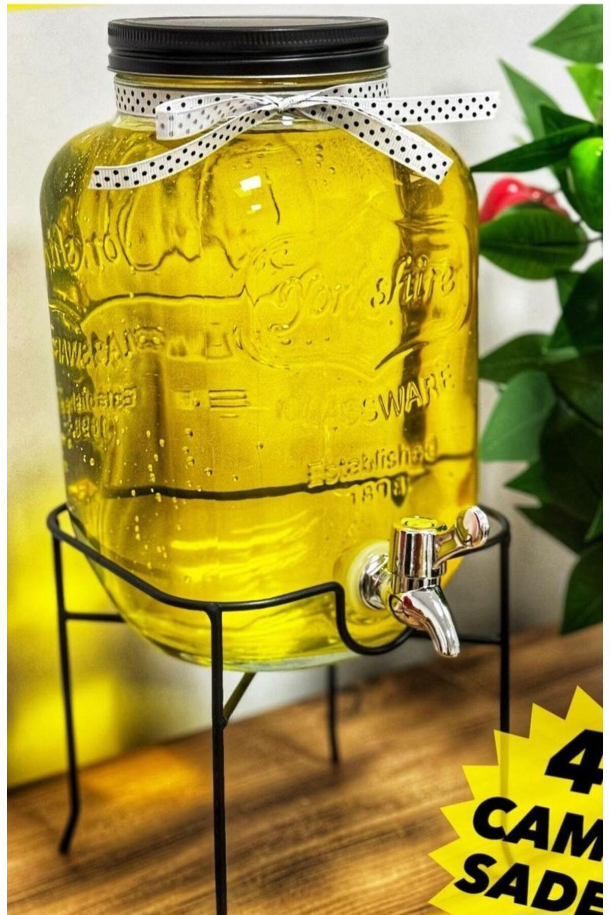 ATALAYHOUSE 4 litre cam sebil standlı - Fiyatı, Yorumları