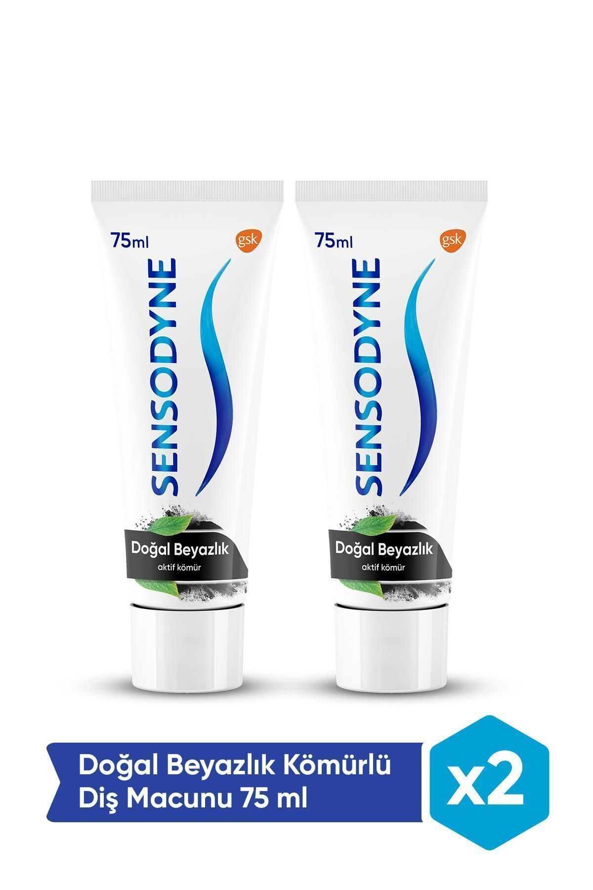 Sensodyne Doğal Beyazlık Kömürlü 75 ml x 2 Fiyatı, Yorumları - Trendyol