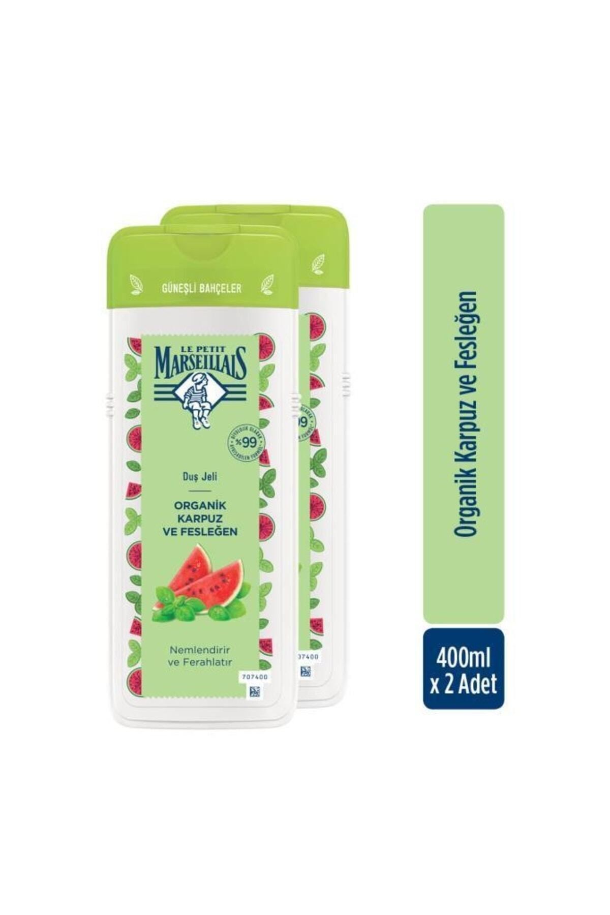 Le Petit Marseillais Organik Karpuz Ve Fesleğen Duş Jeli 400 ml X 2 ...