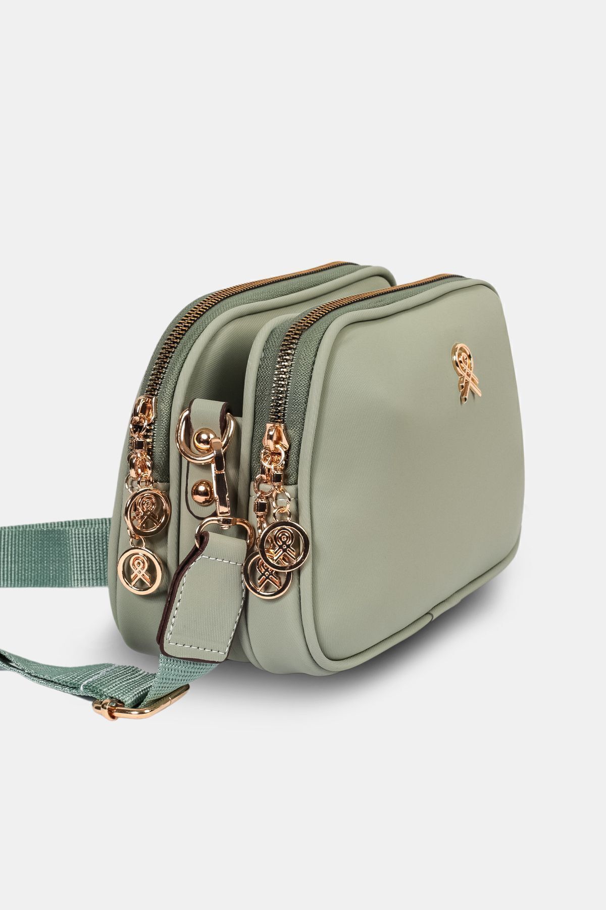 Les Crioch Kadın Mint Yeşil 3 Bölmeli Buzzy Saten Deri Ayarlanabilir ...