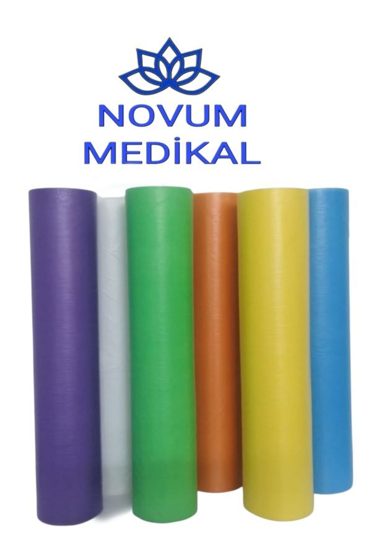NOVUM MEDİKAL Lamineli Rulo Muayene Masa/sedye Örtüsü 50X50CM Perforeli ...