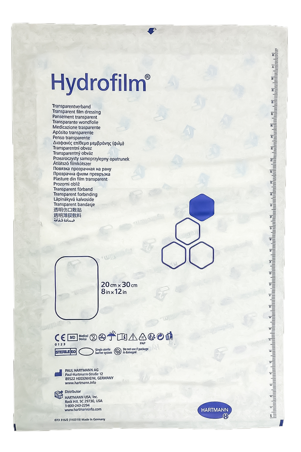 Hartmann Hydrofilm, yara bandı, yara örtüsü, yara bakım, 20x30cm ...