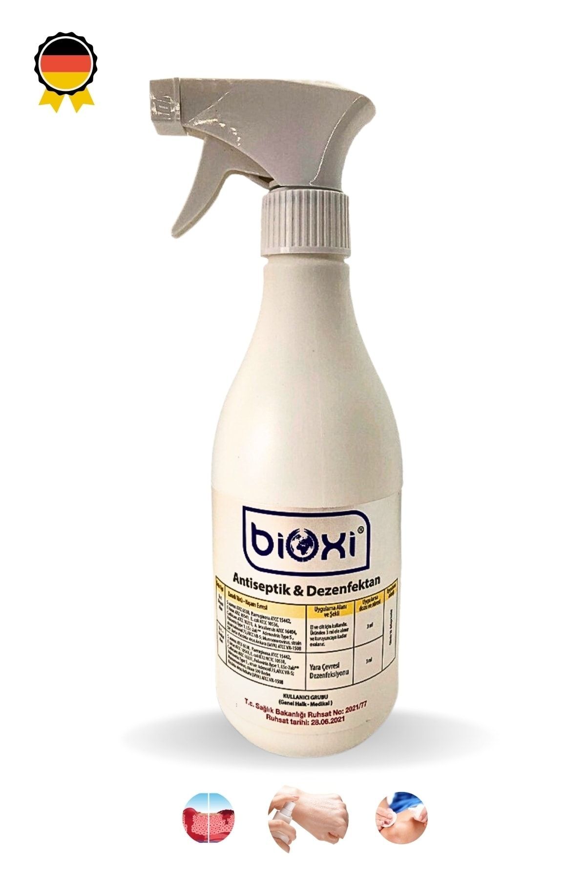 Bioxi ® Antiseptik Ve Dezenfektan 500 ml | Hocl Bazlı Yara, Cilt Ve El ...