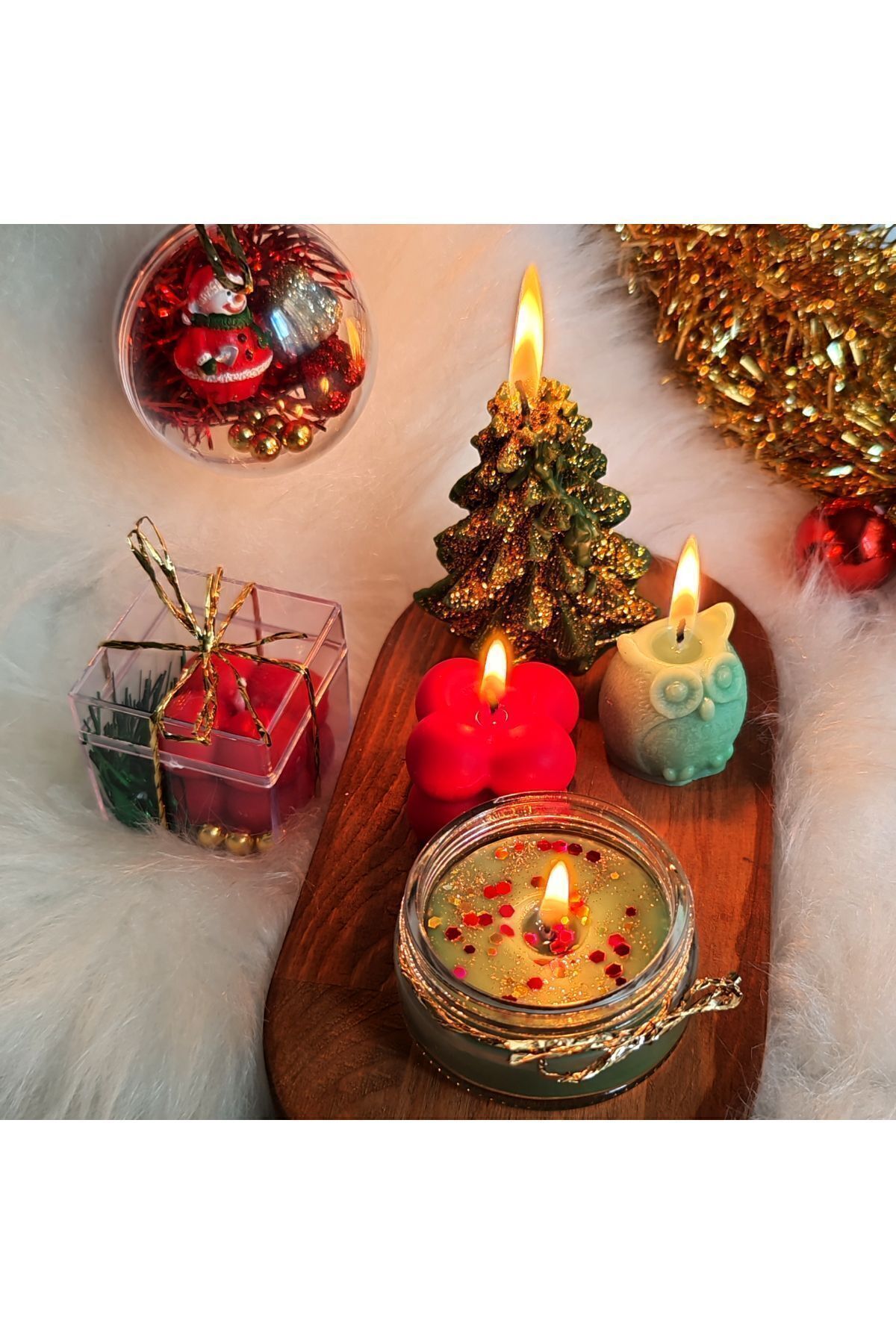 Nil Mum 4 Parça Hediyelik Yeni Yıl ( Noel ) Seti Fiyatı, Yorumları ...