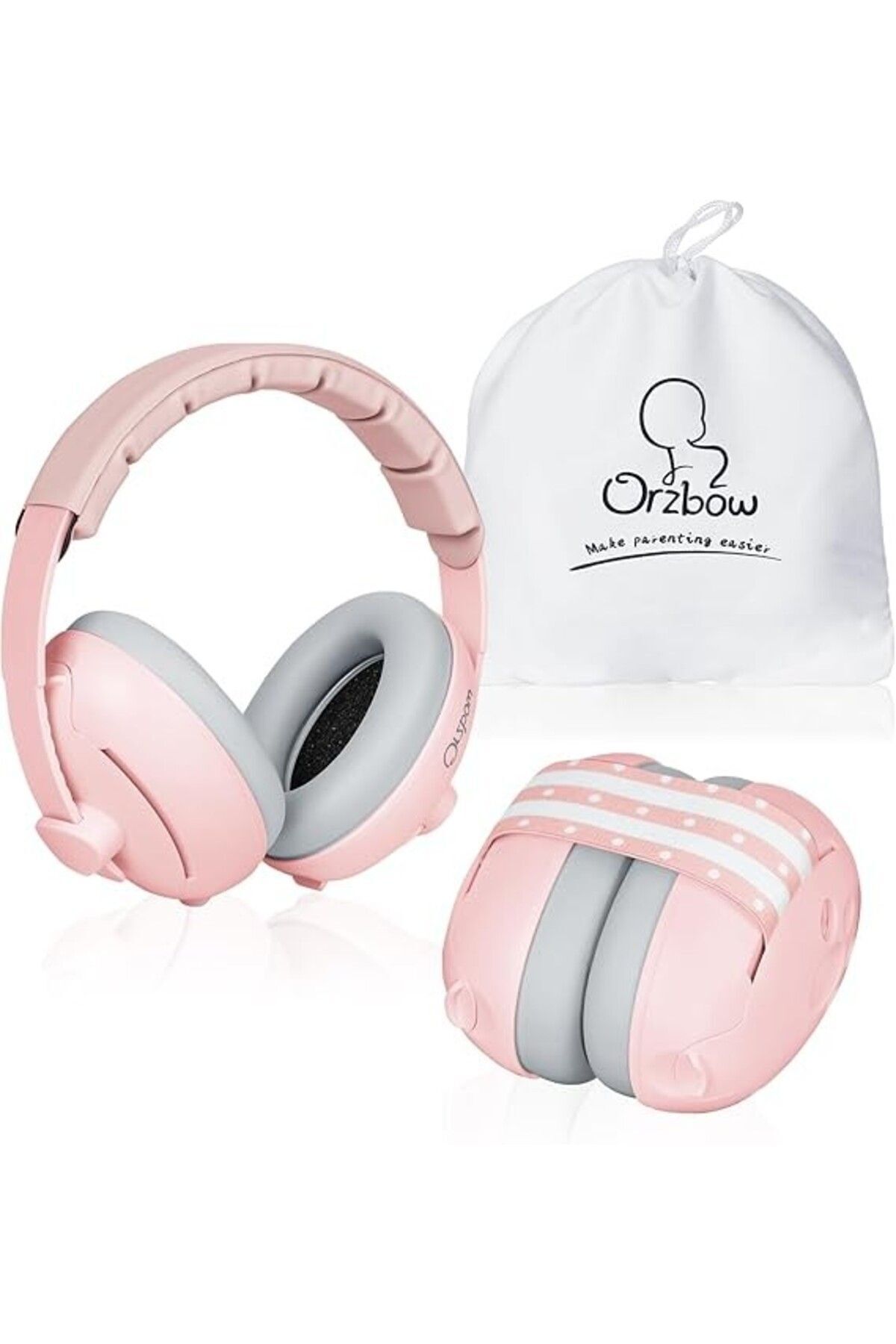 Orzbow 2'si 1 Arada Bebek Gürültü Önleyici Kulaklıki Ayarlanabilir Ve ...
