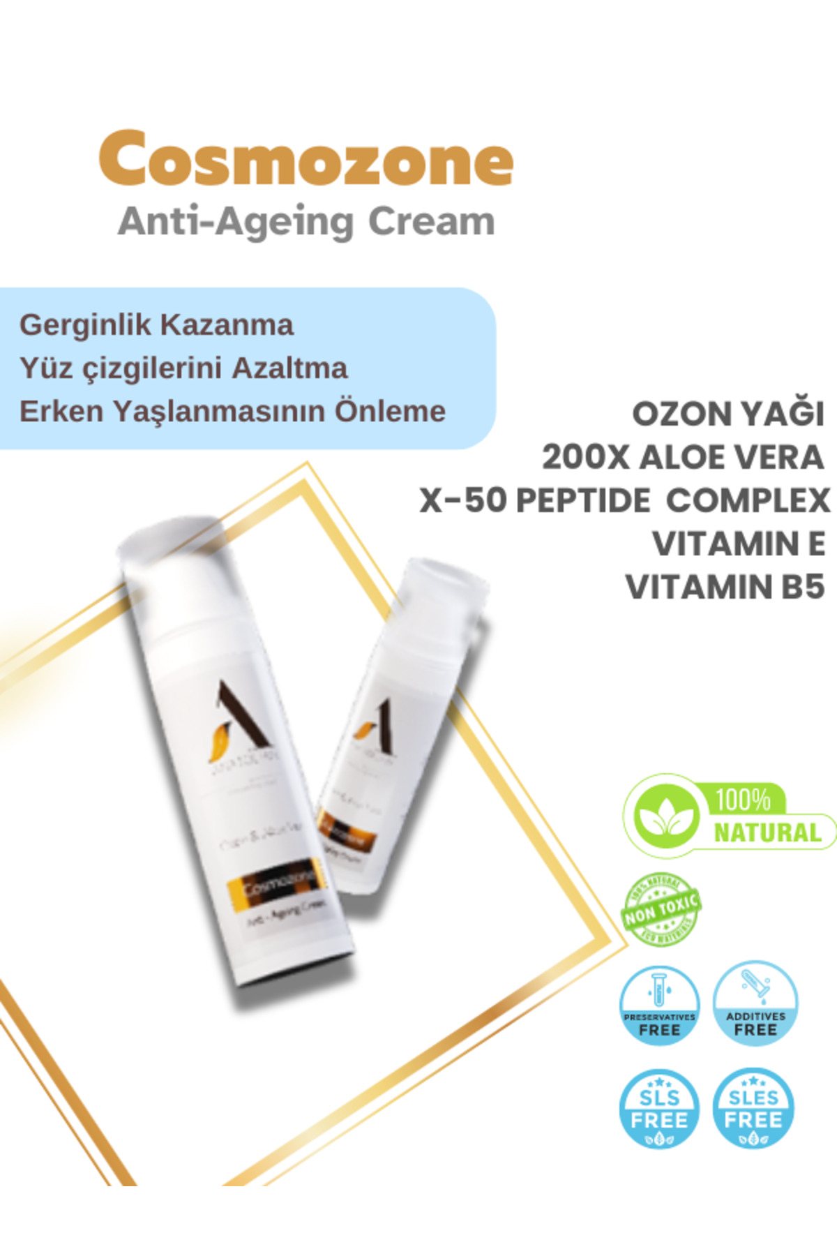 Cosmozone Anti-ageing Krem Yaşlanma Karşıtı, Leke Giderici, Onarıcı ...