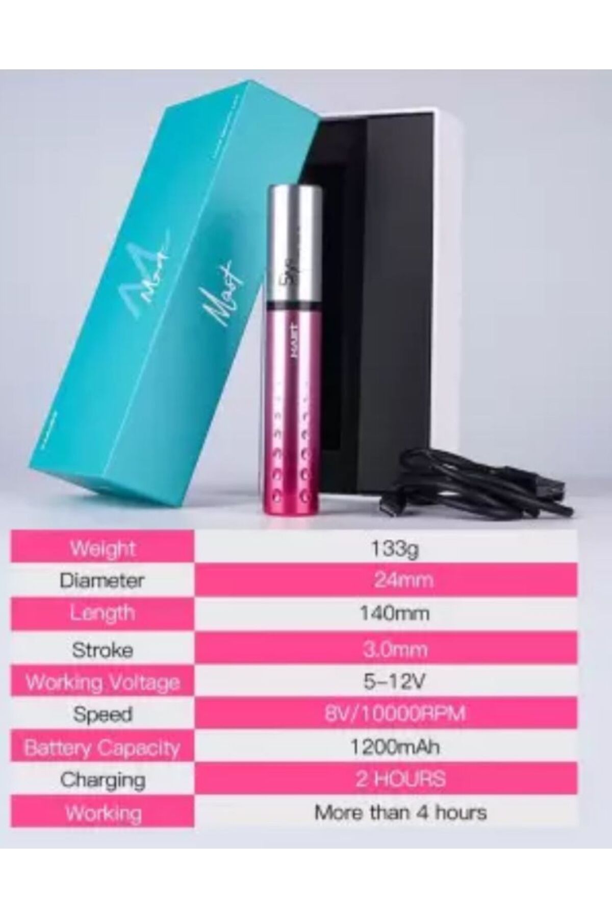 MAST Tour Siya PMU SMP Wireless Tattoo Machine - Kablosuz Dövme ...