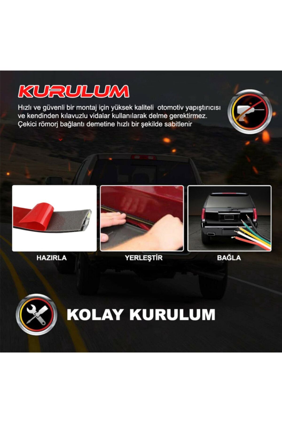 Carlifestyle Pick Up Ledi Off Road Bagaj Sinyalli Kayar Led Lamba 120cm ...