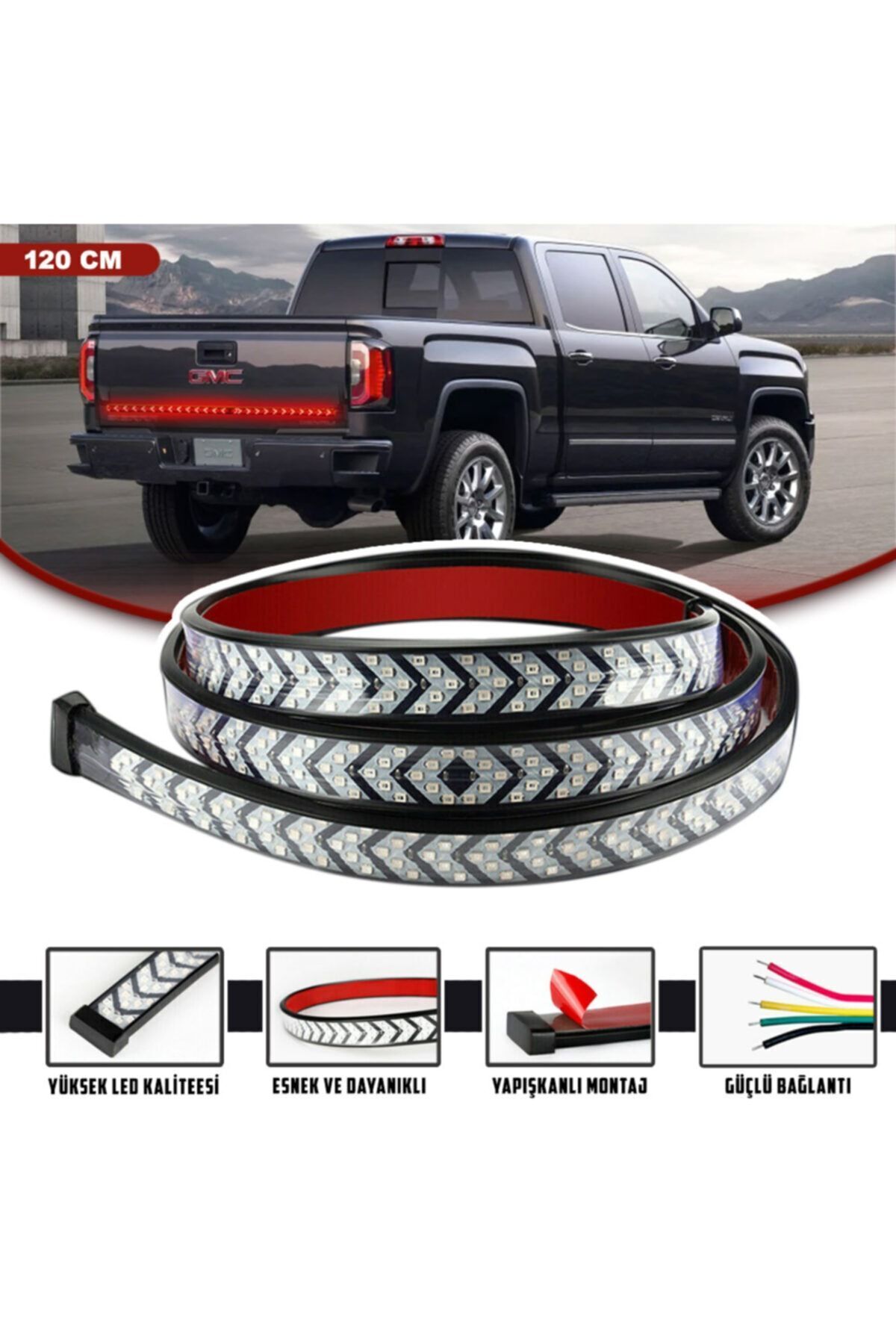 Carlifestyle Pick Up Ledi Off Road Bagaj Sinyalli Kayar Led Lamba 120cm ...