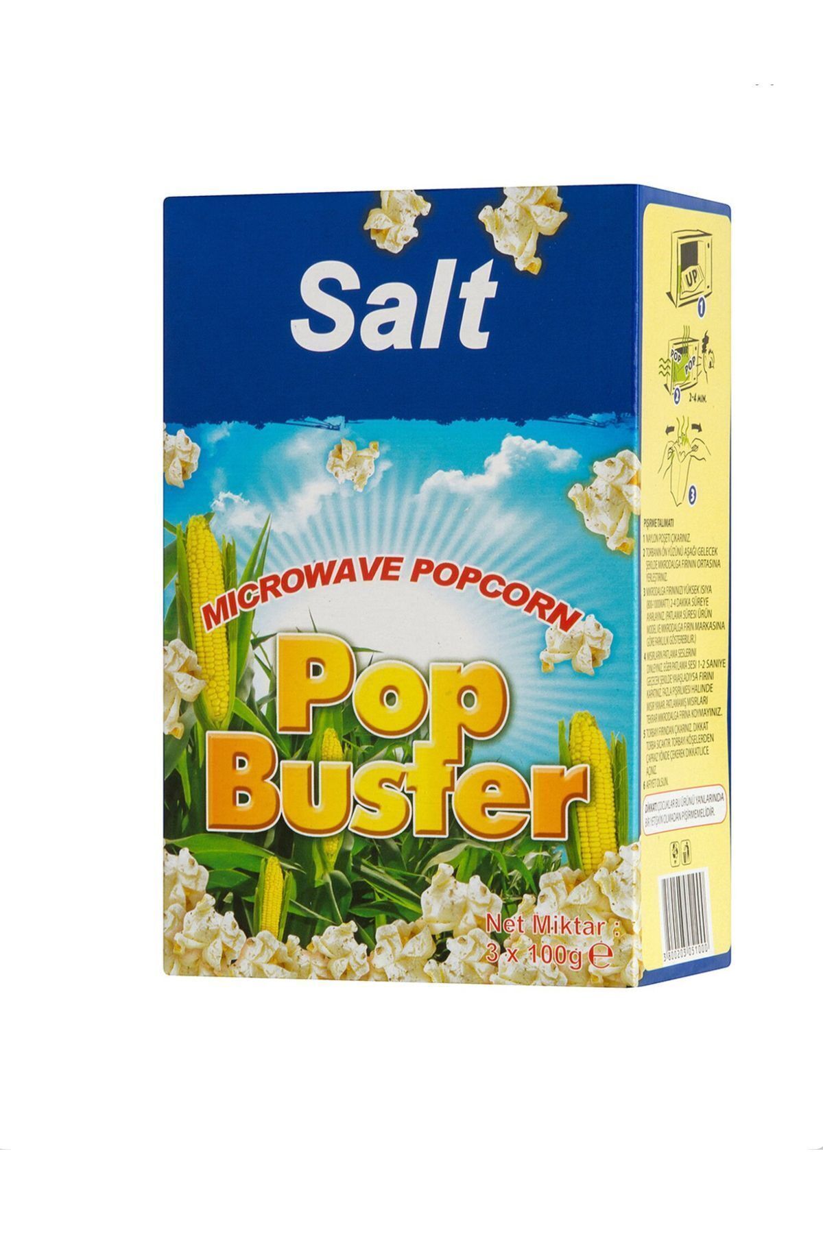 POP BUSTER Pop Batik Pop Buster Mikro Dalga Mısır 3x100 gr X 6 Adt ...