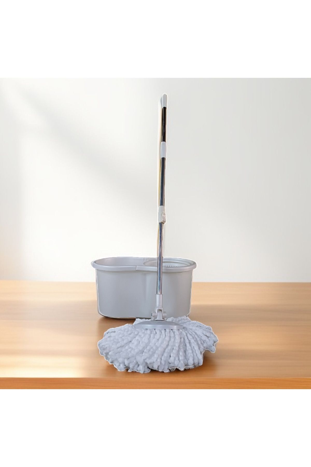 Genel Markalar Temizlik Seti Mop Döner Başlıklı Çelik Saplı Mop Seti ...