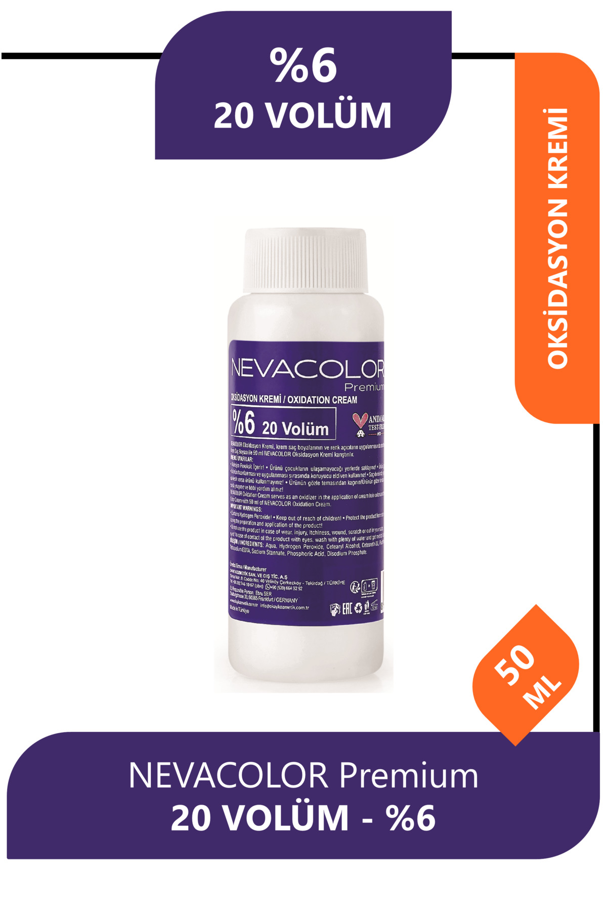 Neva Color Nevacolor Oksidasyon Kremi 50 ml - 20 Volüm % 6 Fiyatı ...
