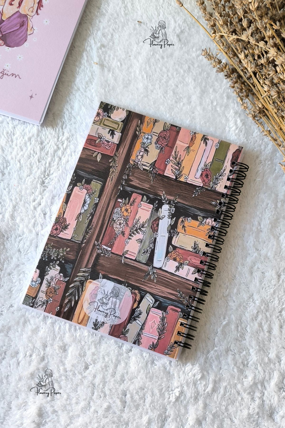 Flowery Paper Kitaplık Kitap Günlüğüm , 50yaprak/100 Sayfa ,a5, Okuma ...