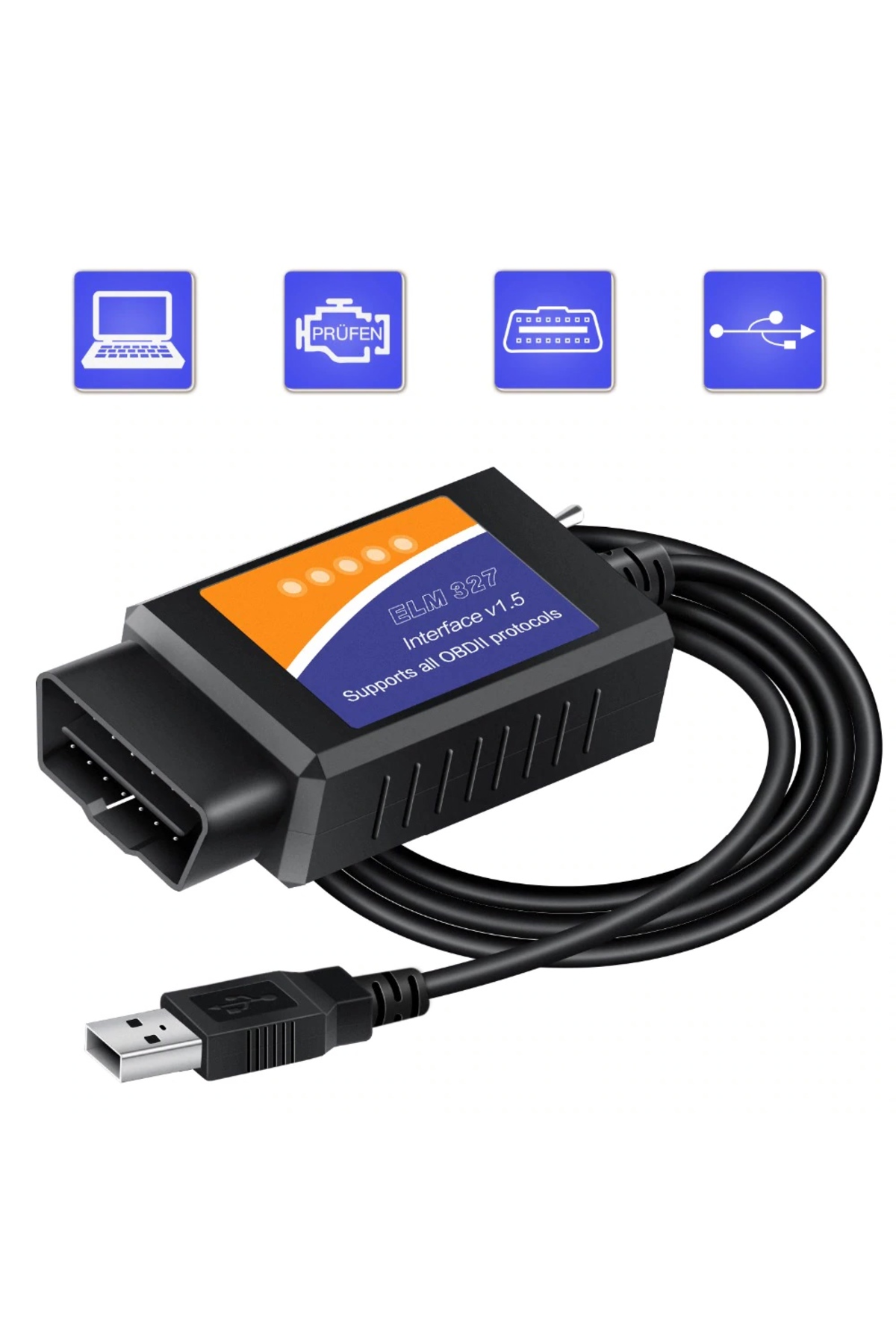 Streak ELM327 USB V1.5 OBD2 Araç Arıza Tespit Cihazı Tam Uyumlu Fiyatı ...