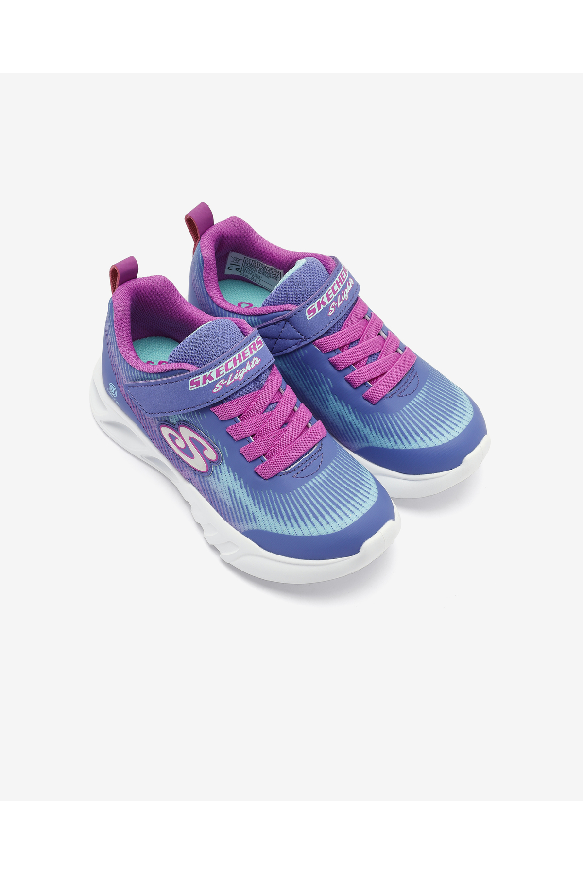 Skechers Flicker Flash - Light Takeover Büyük Kız Çocuk Mor Işıklı Spor ...