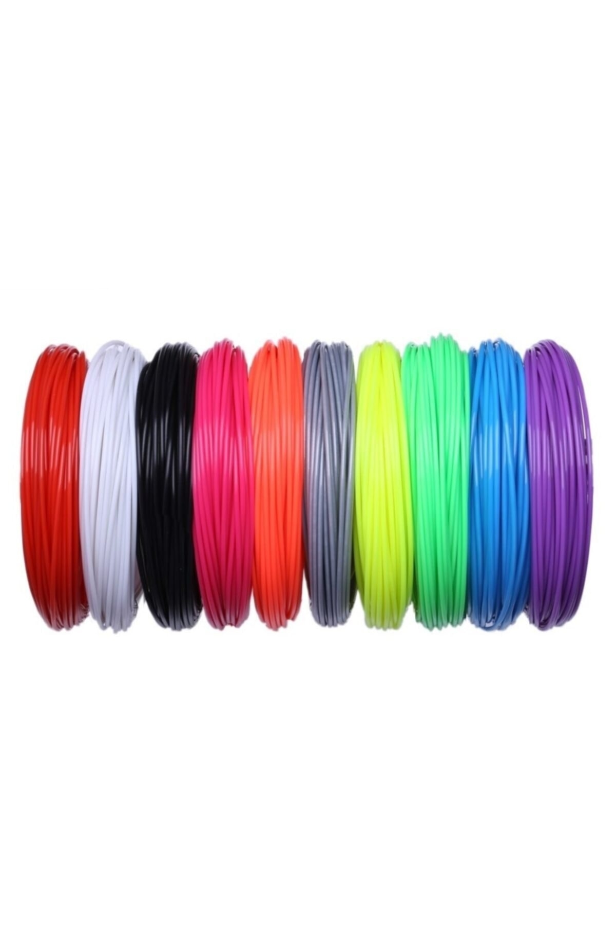 Genel Markalar Pla Filament - 3d Kalem Filamenti 10 Renk X 5 Mt 50 Mt ...