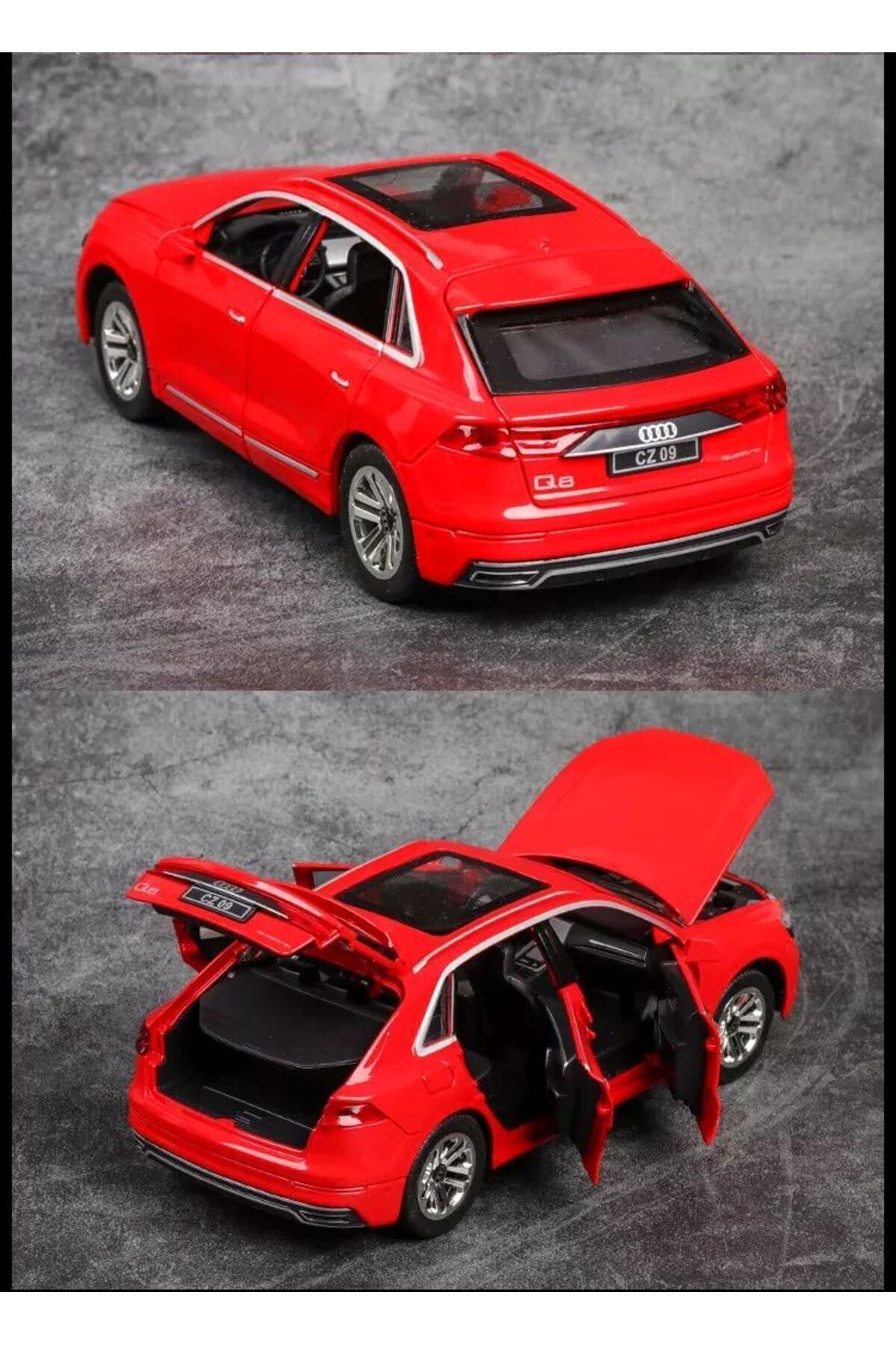 scntoys Audi Q8 SUV Tarzı Araba 1:24 Diecast Metal Model Araba ...