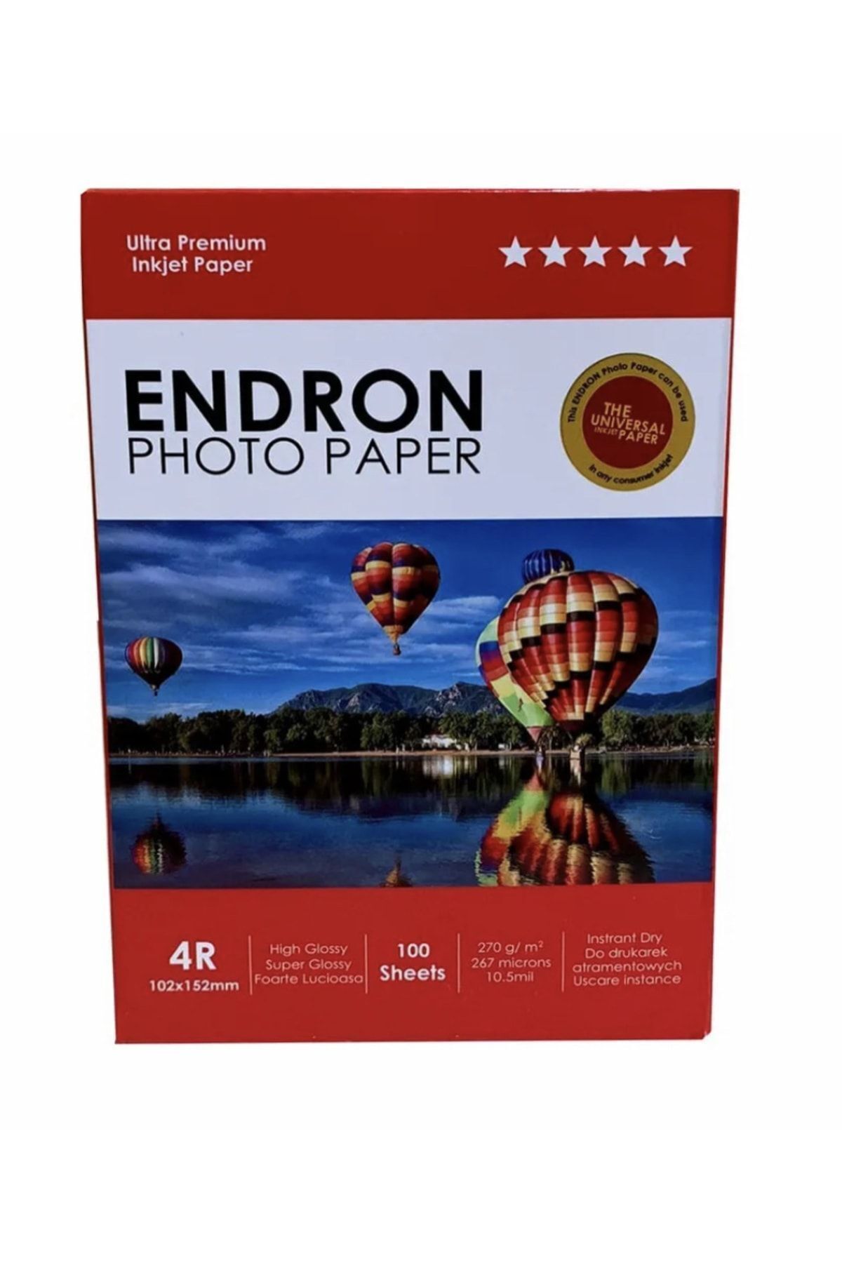 Endron photopaper Endron Fotoğraf Kağıdı 100 Adet 10x15 - 270gr Parlak ...