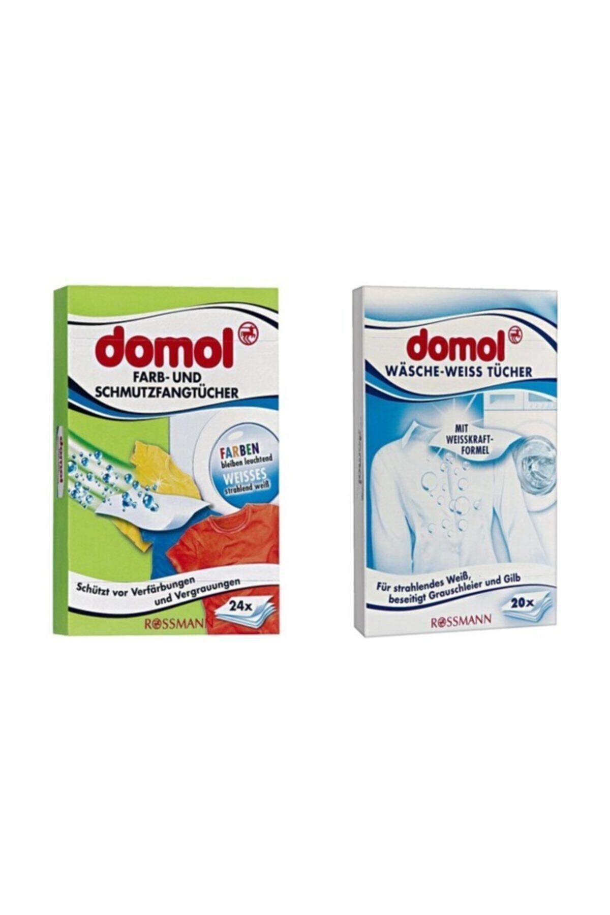 Domol Beyazlatıcı 20 Adet Ve Renk Ayırıcı 24 Adet Çamaşır Mendili ...