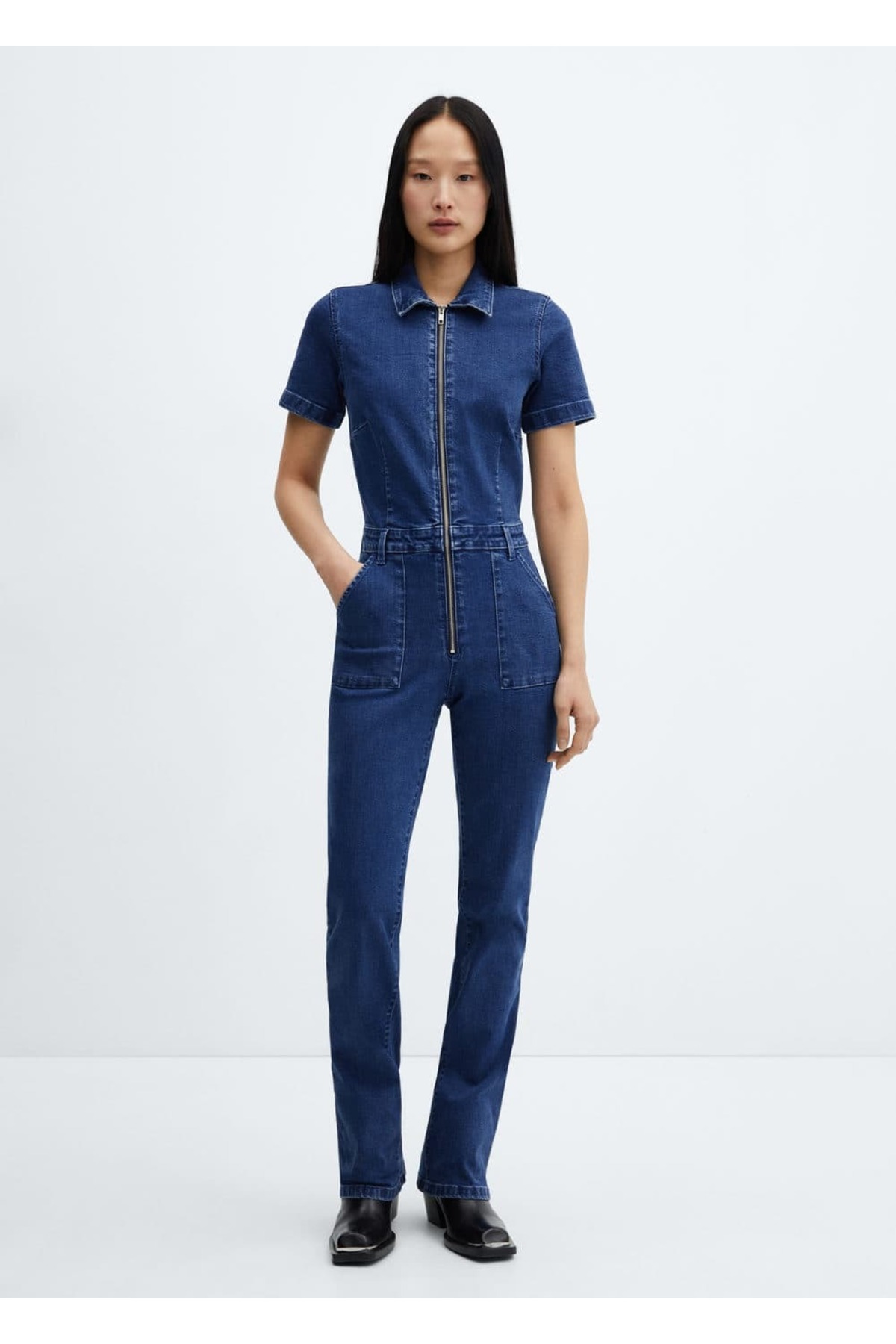 MANGO Fermuarlı denim tulum Fiyatı, Yorumları - Trendyol