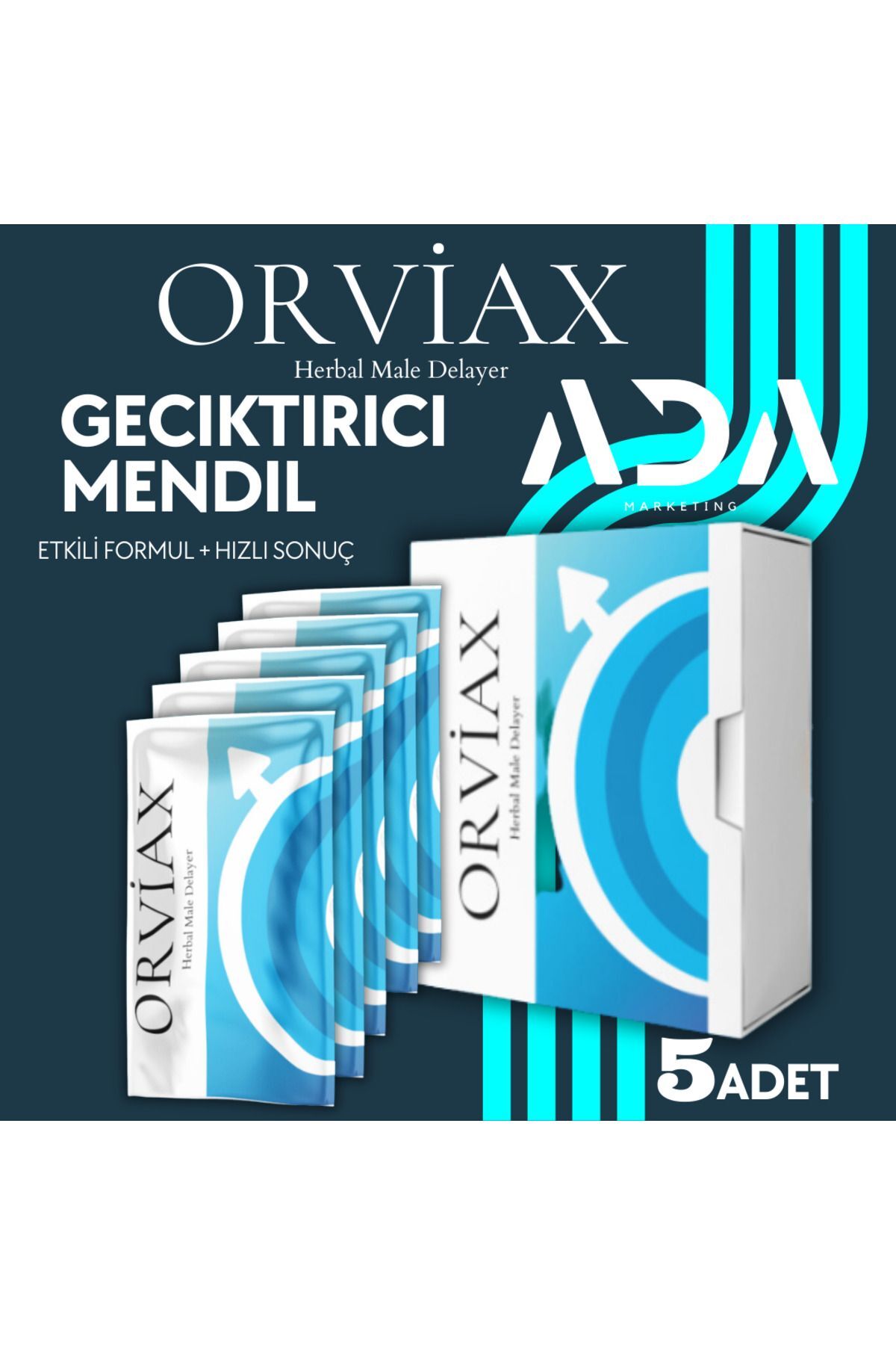 Orviax 5 Adet D-elay Kokusuz Güçlü Etki Mendil - Güçlü İçin Etkili ...
