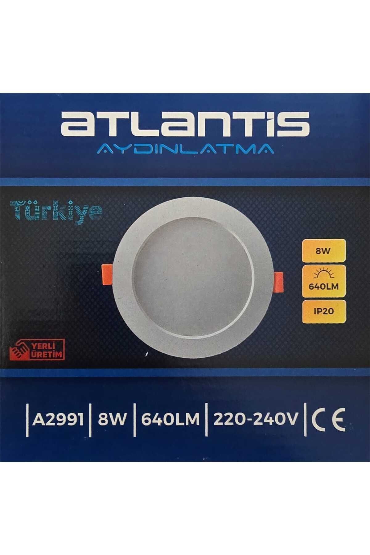 Atlantis ATLANTİS 8W SIVA ALTI PANEL LED BEYAZ (6W UYUMLU) İÇ ÇAP 10CM ...