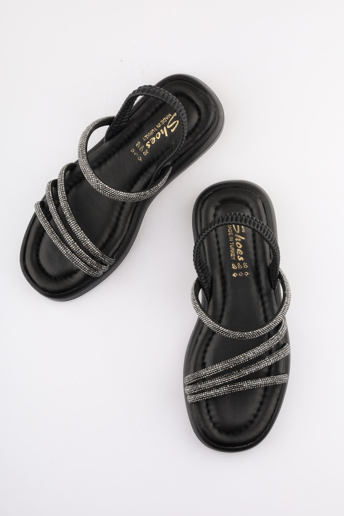 MoonGlow Kadın Sandalet Kadın Topuklu Sandalet Kadın Taşlı Sandalet ...