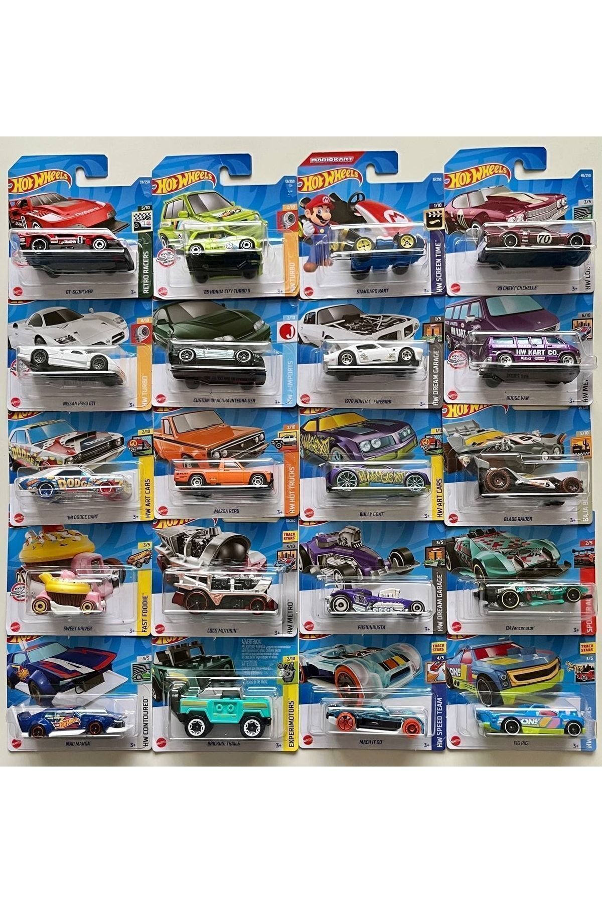HOT WHEELS Hotwheels 20 li Ba lang c Seti Yirmili Farkl Model Araba Fiyat Yorumlar Trendyol
