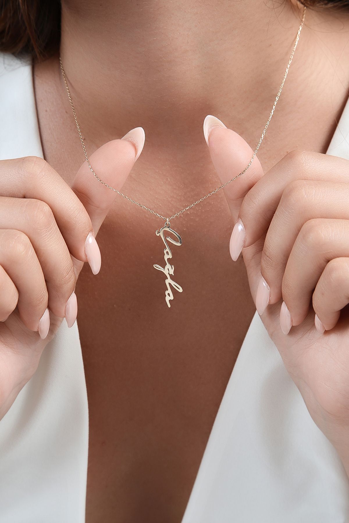 Altınkesesi 14 Ayar Altın Isimli Kolye | Kişiye Özel Üretim Isimli ...