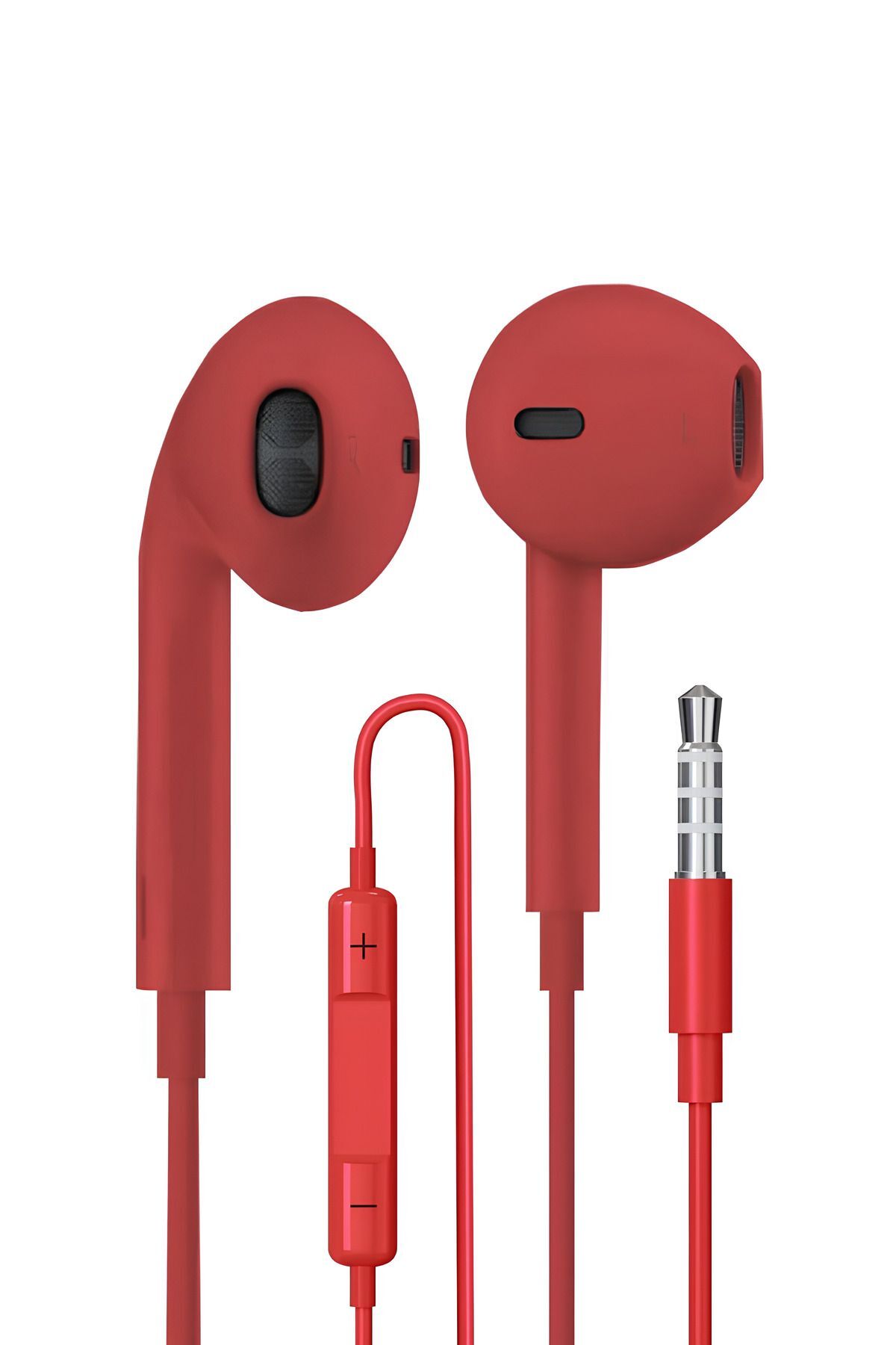 Favors Jack Girişli Kırmızı Kablolu Kulaklık Ios Android Uyumlu 3.5 Mm ...